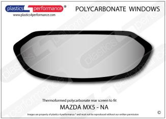 Mazda MX5 NA Hardtop (Miata, Eunos) Lexan Polycarbonate windows ...