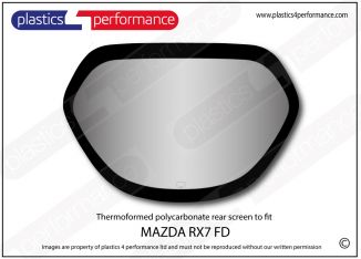 Mazda RX7 FD Lexan Polycarbonate windows - Plastics 4 Performance