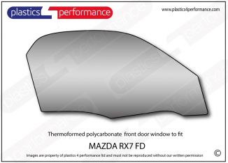 Mazda RX7 FD Lexan Polycarbonate windows - Plastics 4 Performance