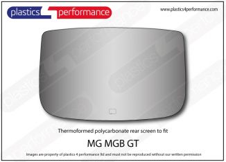 MG MGB GT Lexan Polycarbonate windows - Plastics 4 Performance