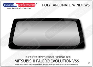 Mitsubishi Pajero Evolution V55V Lexan Polycarbonate windows - Plastics ...