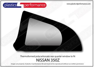 Nissan 350Z Lexan Polycarbonate windows - Plastics 4 Performance