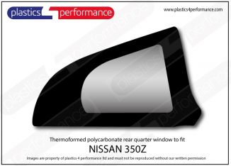 Nissan 350Z Lexan Polycarbonate windows - Plastics 4 Performance