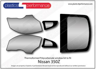 Nissan 350Z Lexan Polycarbonate windows - Plastics 4 Performance