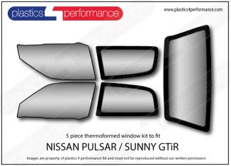 Nissan Pulsar / Sunny GTiR Lexan Polycarbonate windows - Plastics 4 ...