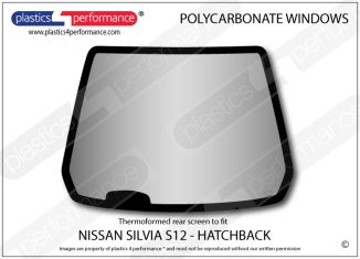 Nissan S12 Hatchback Lexan Polycarbonate windows - Plastics 4 Performance