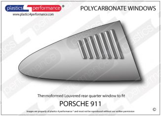 Porsche 911/ 912 Lexan Polycarbonate windows - Plastics 4 Performance