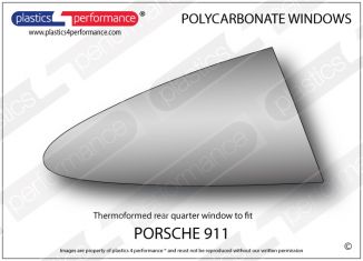 Porsche 911/ 912 Lexan Polycarbonate windows - Plastics 4 Performance