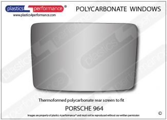 Porsche 964 Lexan Polycarbonate windows - Plastics 4 Performance