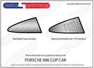 Porsche 996 GT3 Cup Lexan Polycarbonate windows - Plastics 4 Performance