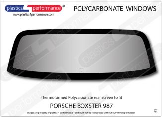Porsche Boxster 987 Lexan Polycarbonate windows - Plastics 4 Performance