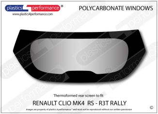 Renault Clio MK4 RS R3T Lexan Polycarbonate windows - Plastics 4 ...