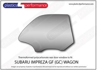 Subaru Impreza GF Wagon / Estate Lexan Polycarbonate windows - Plastics ...