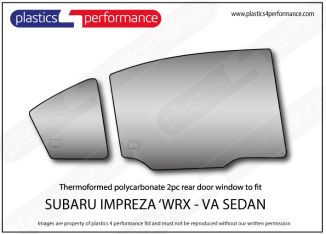 Subaru WRX STi VA Sedan Lexan Polycarbonate windows - Plastics 4 ...