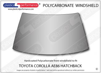 Toyota Corolla AE86 Hatchback Lexan Polycarbonate windows - Plastics 4 ...