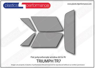 Triumph TR7 Lexan Polycarbonate windows - Plastics 4 Performance