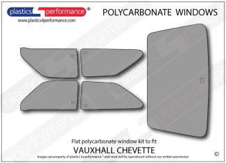 Vauxhall Chevette Lexan Polycarbonate windows - Plastics 4 Performance