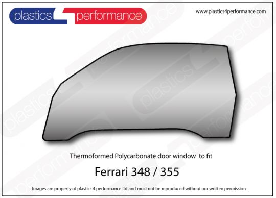 FERRARI - 348 - Lexan Polycarbonate left front door window