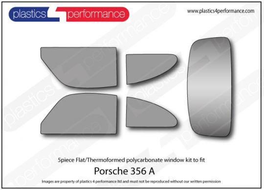 PORSCHE - 356 - Lexan Polycarbonate window kit