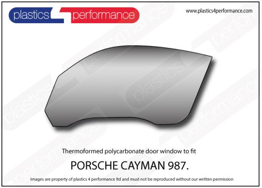 PORSCHE - Cayman 987 - Lexan Polycarbonate left front door window